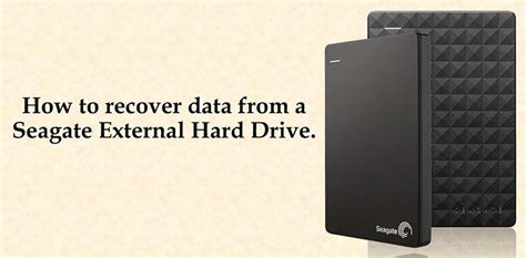 How To Recover Lost Data From A Seagate External Hdd Or Ssd