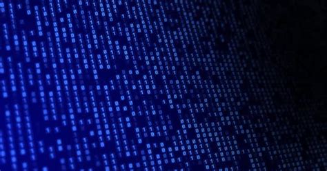 Digital Binary Code Processing On Screen Stock Video Envato Elements