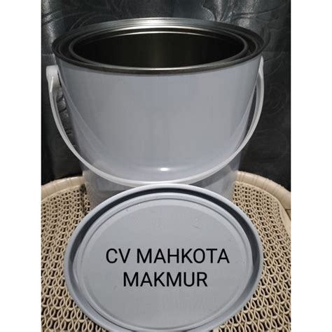 Jual Kaleng Kosong Kaleng Cat Kaleng Bulat Kapasitas 5kg Shopee Indonesia