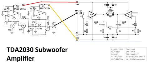 Tda2030 Subwoofer Circuit Diagram Amplifier Tda2030 Power Su