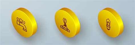 등각 투영 선 물 꼭지 크레인 후크 및 전구 아이콘을 설정합니다 벡터 3차원 형태에 대한 스톡 벡터 아트 및 기타 이미지 3차원 형태 건설 기계류 건설 산업 Istock