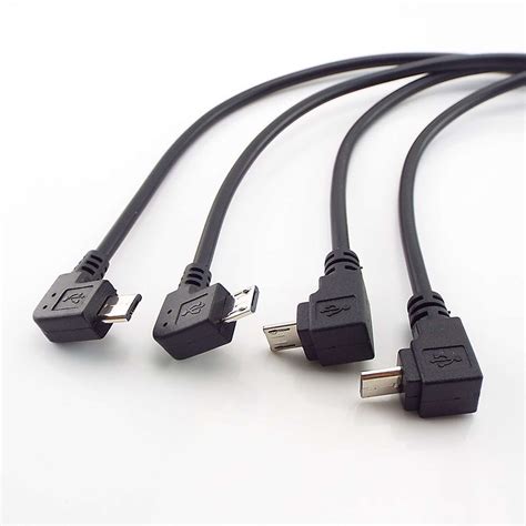 Male To Male Data Charge Connector Cable 90 Degree Up Down Left Right