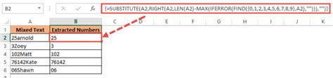 How To Extract Number From Text In Excel Beginning End Or Middle