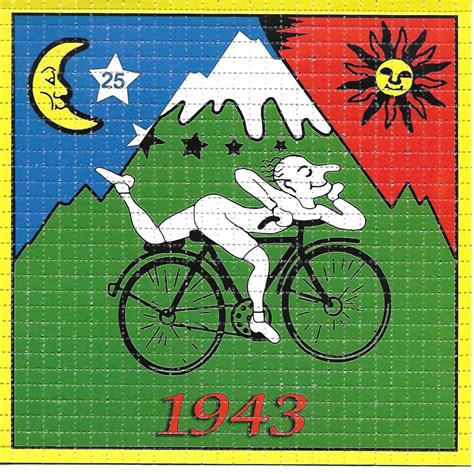 Bicycle Day 419 Lsd Albert Hofmann I Dzień Rowerowy