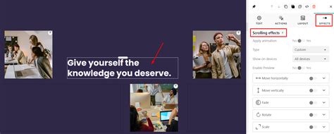 How To Add Scrolling Effects To Your Pages Elements Learnworlds Help