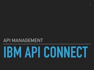 IBM API Connect Overview PDF