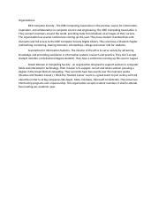 Organizations Docx OrganizationsIEEE Computer Society The IEEE Computing Association Is The