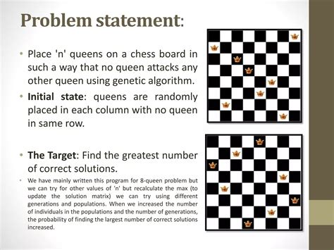 Solution Of N Queens Problem Genetic Algorithm Ppt