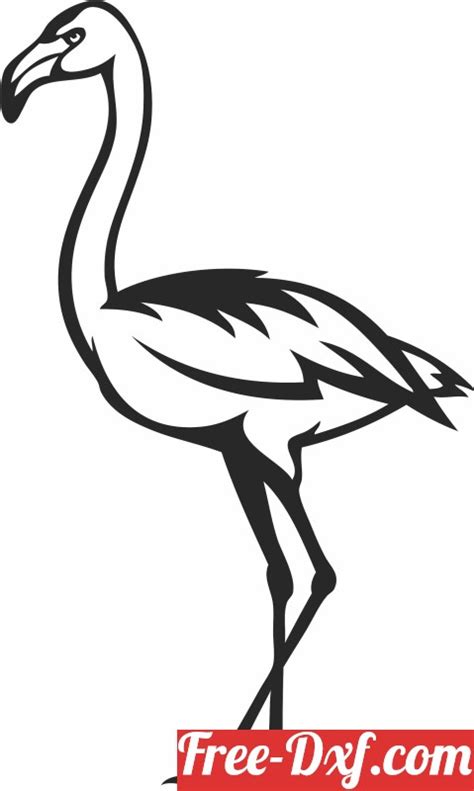 Download Flamingo Clipart Dxf TX Pn High Quality Free