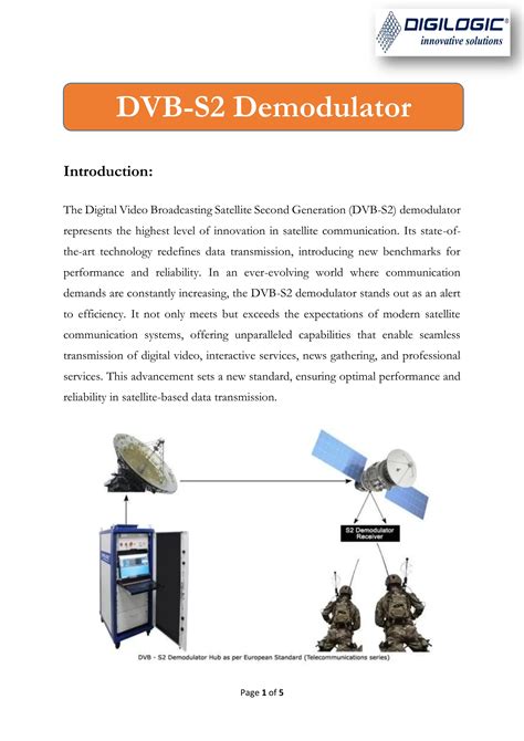 Dvb S2 Demodulator From Digilogic Systems Pdf Digital Audio Computer Software And Applications