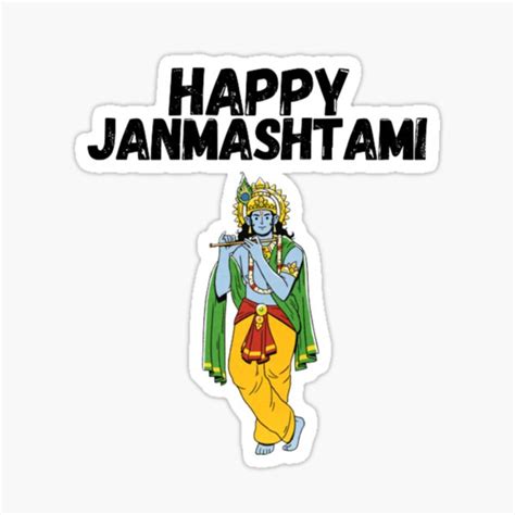 Janmashtami Sticker For Sale By Kirox Redbubble