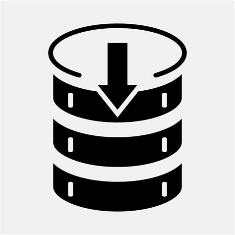 Database Glyph Icon 6017678 Vector Art At Vecteezy