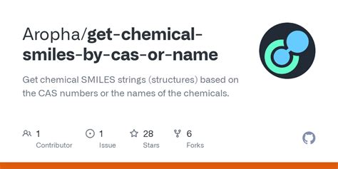github aropha get chemical smiles by cas or name get chemical smiles strings structures