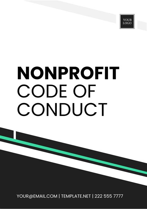 Nonprofit Code Of Conduct Template Edit Online And Download Example