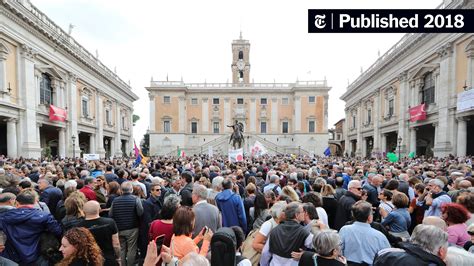 Italians Protest In Rome About Dismal State Of The City The New York
