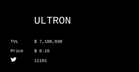 Ultron And Ulx Token Crypto Analytics And User Data Alphagrowth