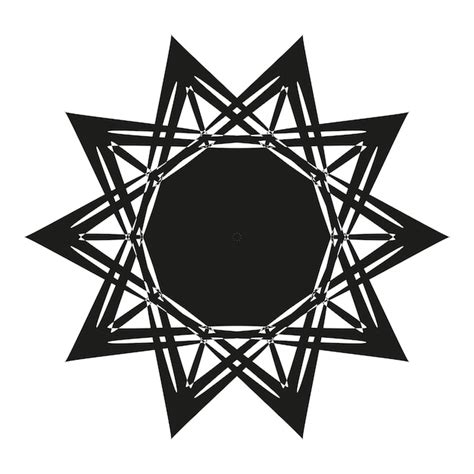 Premium Vector Abstract Black Geometric Explosion Vector