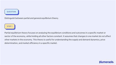 Solveddistinguish Between Partial And General Equilibrium Theory