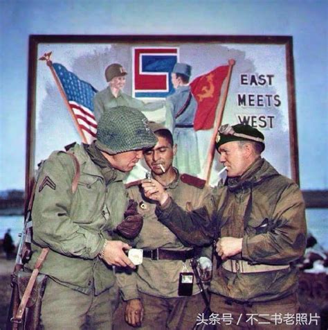 二戰彩色老照片：遭俘虜的德軍士兵，筆直地站在美軍士兵面前 每日頭條