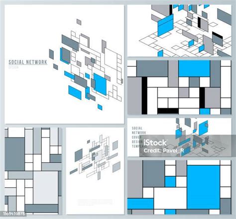 인기있는 형식으로 현대 소셜 네트워크 모형의 최소한의 추상 벡터 일러스트 레이아웃 추상 다각형 배경 화려한 모자이크 패턴 복고풍 바우하우스 드 Stijl 디자인 0명에 대한
