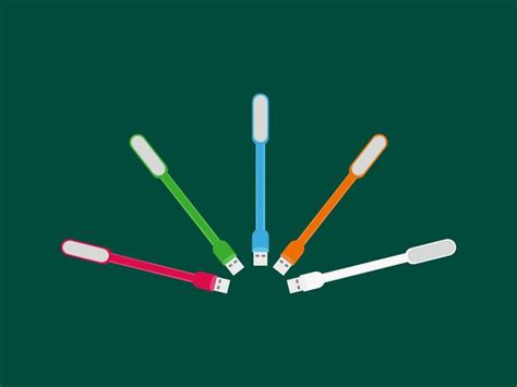 Premium Vector A Blue Orange And Green Usb Cable With A White Usb On The Top