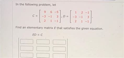 Solved In The Following Problem Let