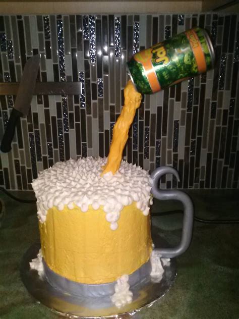 Beer Mug Cake Beer Cake Cupcake Cakes Creative Cakes