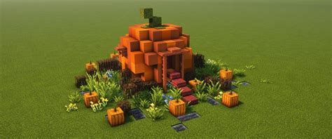 Minecraft Pumpkin House Minecraft Pumpkin Minecraft Christmas