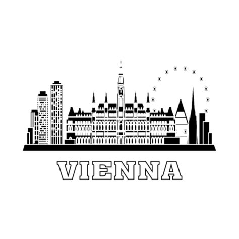 Vienna City Skyline Austria Landmark Vienna City Map Vienna Europe