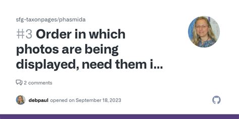 Order In Which Photos Are Being Displayed Need Them In Specific Order Issue Sfg