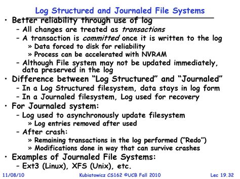 CS162 Operating Systems And Systems Programming Lecture 19 File Systems
