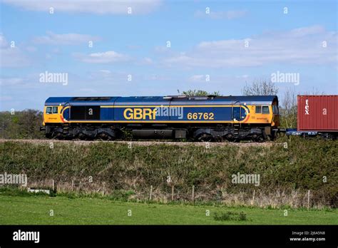 Gbrf Class 66 Diesel Locomotive No 66762 Pulling A Freightliner Train