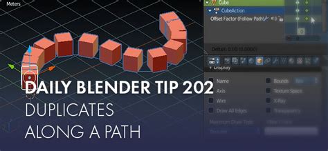 Daily Blender Tip 202 Duplicates Along A Path Blendernation
