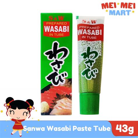 Sandw Sanwa Wasabi Wassabi Paste Tube 43g Shopee Philippines