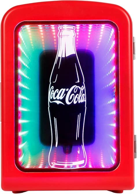 Coca Cola 4l 6 Can Mini Fridge With Multi Color Led Light