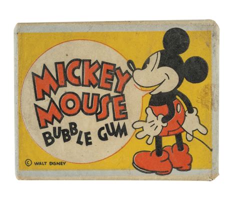 A Rare Mickey Mouse Gum Wrapper By O Pee Chee Van Eaton Galleries