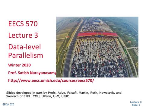 Pdf Eecs 570 Lecture 3 Data Level Parallelism · •treat Inter Process Communication As Io