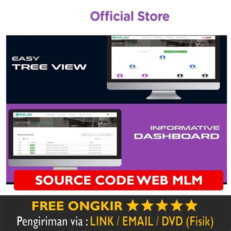 jual source code aplikasi web mlm multi level marketing binary di seller mars corporate