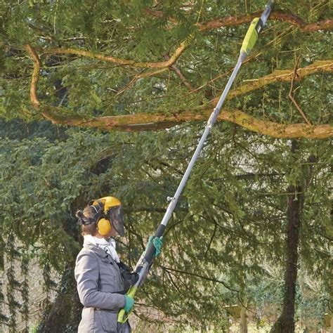 Telescopic Pole Chainsaw Long Reach Electric Tree Pruner Trimmer Branch