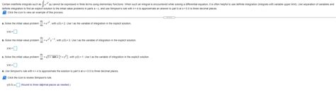 Solved Certain Indefinite Integrals Such As ∫ex2dx Cannot
