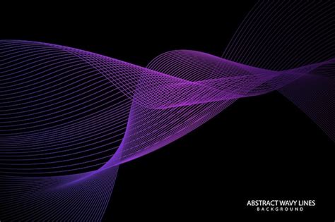 Premium Vector Abstract Motion Wave Gradient Line Background