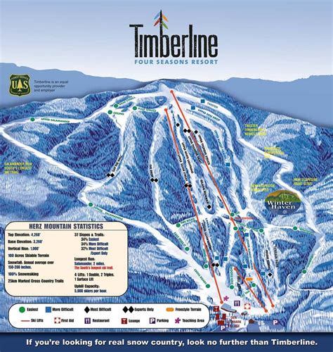 Timberline Mountain Ski Maps