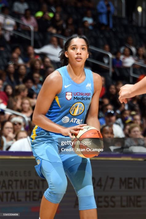 Gabby Williams Of The Chicago Sky Shoots The Ball During The Game