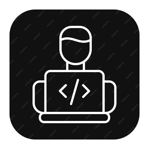 premium vector programmer vector illustration