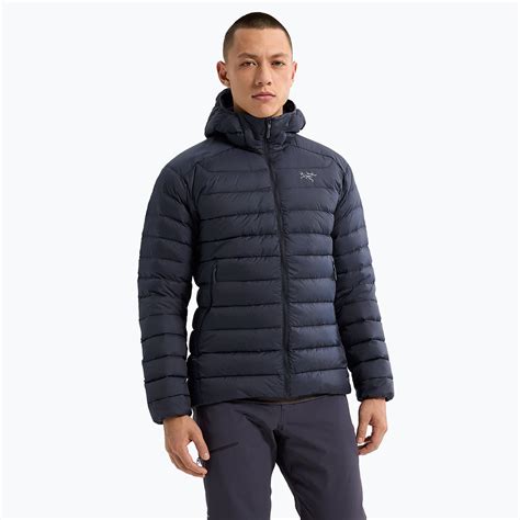 Férfi Arcteryx Cerium Hoody Pehelypaplan Dzseki Black Sapphire