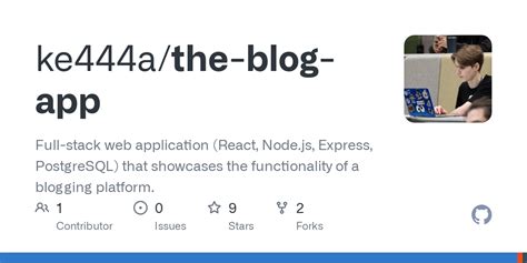 Github Ke444athe Blog App Full Stack Web Application React Node