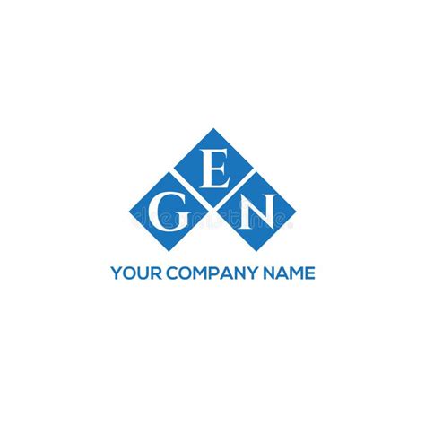 Gen Letter Logo Design On Black Background Gen Creative Initials