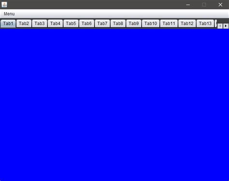 Java How To Change The Length Of The Space Where Tabs Are Displayed In A Jtabbedpane Stack