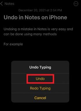 Comprehensive Guide On How To Undo In Notes