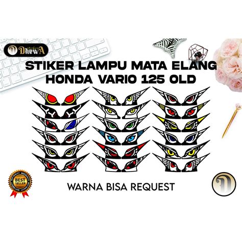 Jual Sticker Lampu Mata Elang Honda Vario Fi 125 Old 2014 Vario 125 Old Vario Old 2014